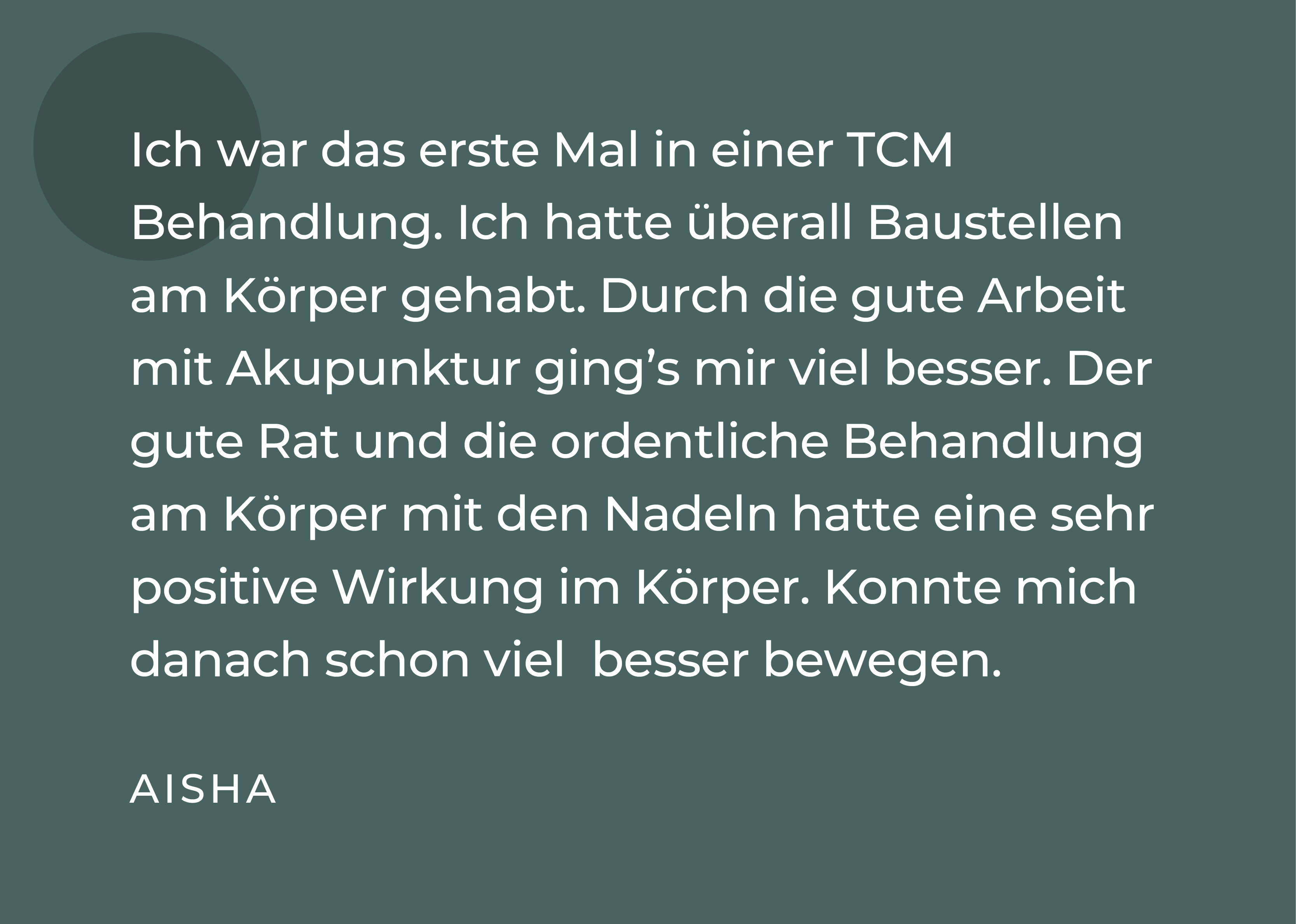 TCM und Akupunktur - Akupunktur Zentrum St.Gallen